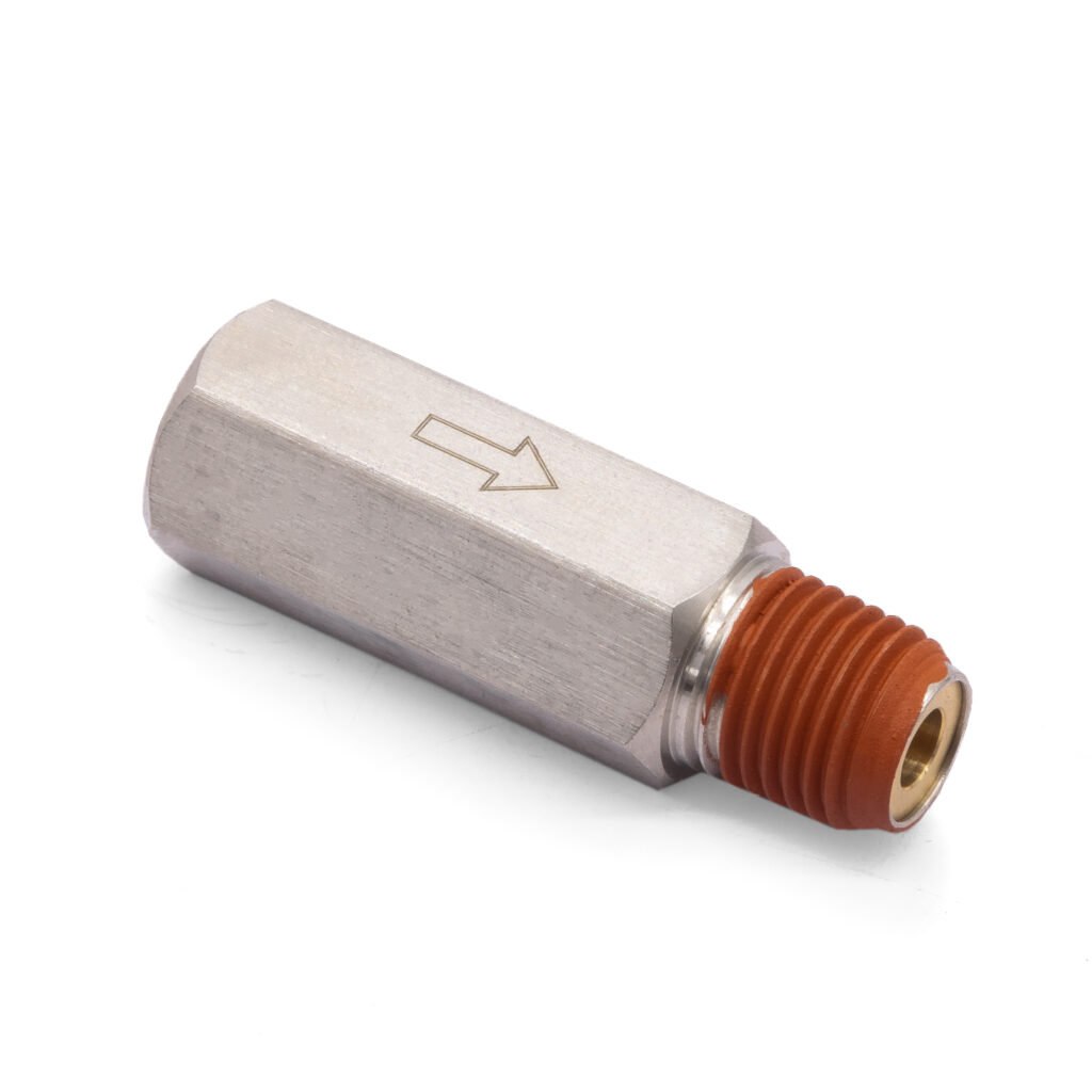 1/4" F to 1/4" M Check Valve, NPT - On-Board Air